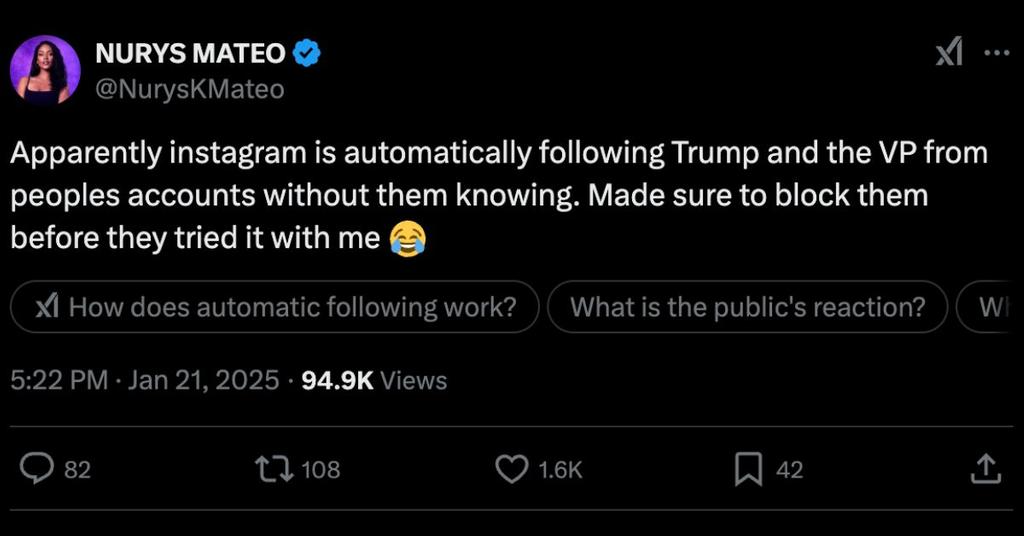 Why Is My Instagram Automatically Following POTUS?