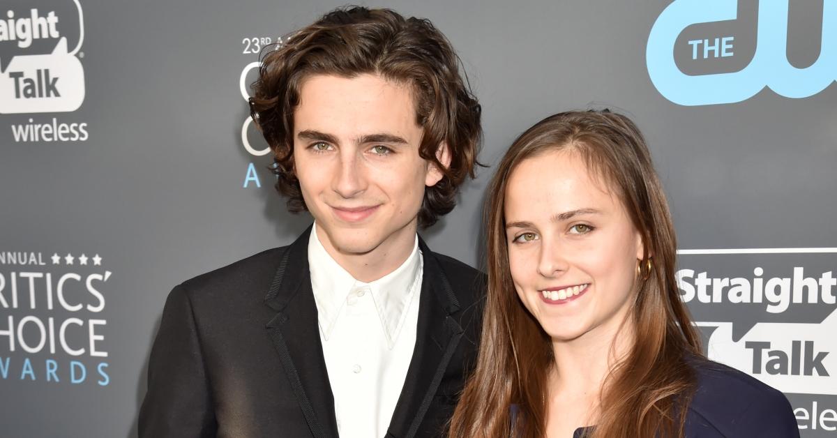 Who Is Timothée Chalamets Sister Pauline — Meet The Rising Actor 5789