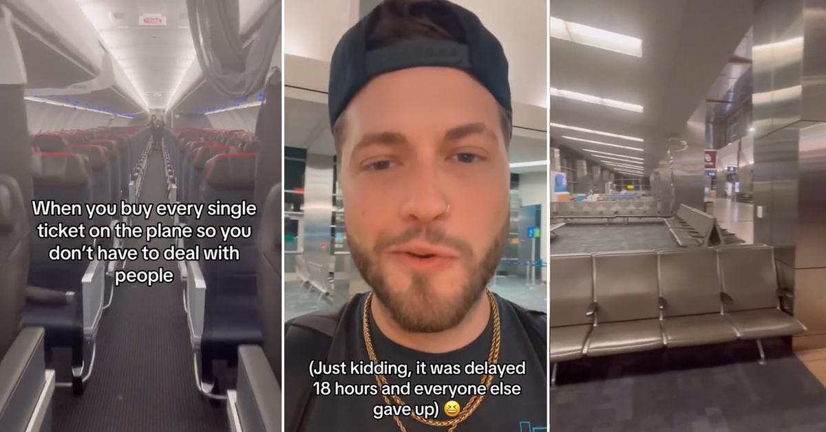 Man Says 18-Hour Delay Left Him as Sole Passenger on Flight