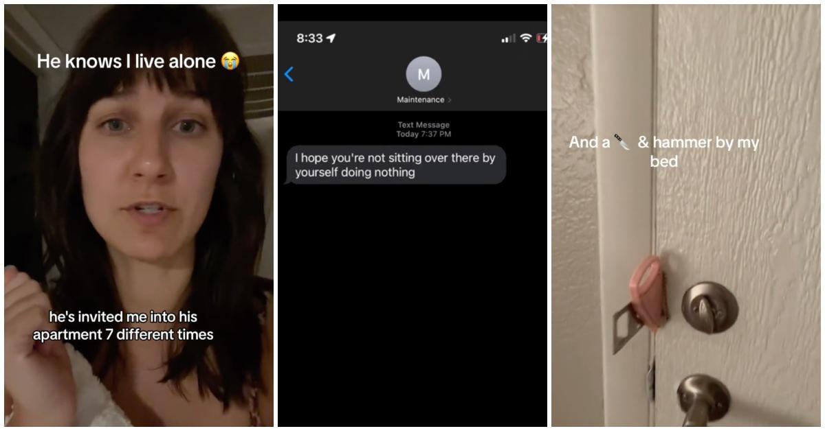 Tenant Says "Creepy" Maintenance Man Keeps Inviting Her Over