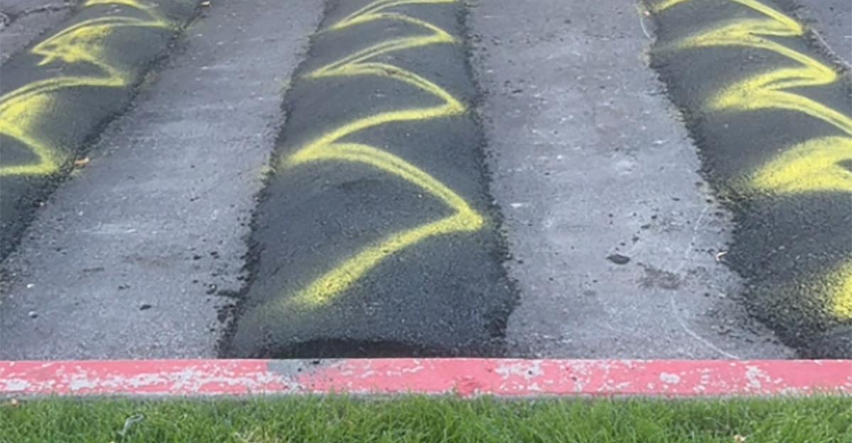 Man Says Neighbor Installed DIY Speed Bumps on Road