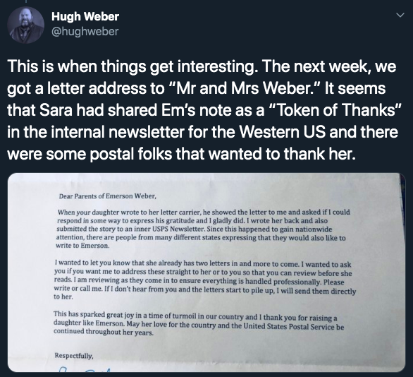 Little Girl Wrote a Letter to Her Mail Carrier and Sparked a Whole ...