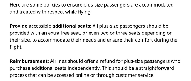 Influencer Demands Free Extra Seats for Plus-Size Fliers