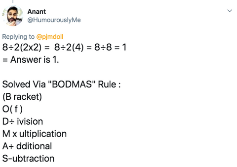 This Viral Math Equation Has People Arguing Over the Correct Response