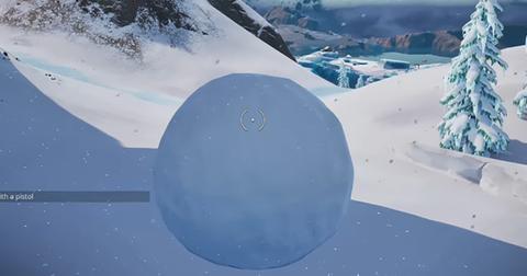 How to Hide in a Giant Snowball in 'Fortnite'