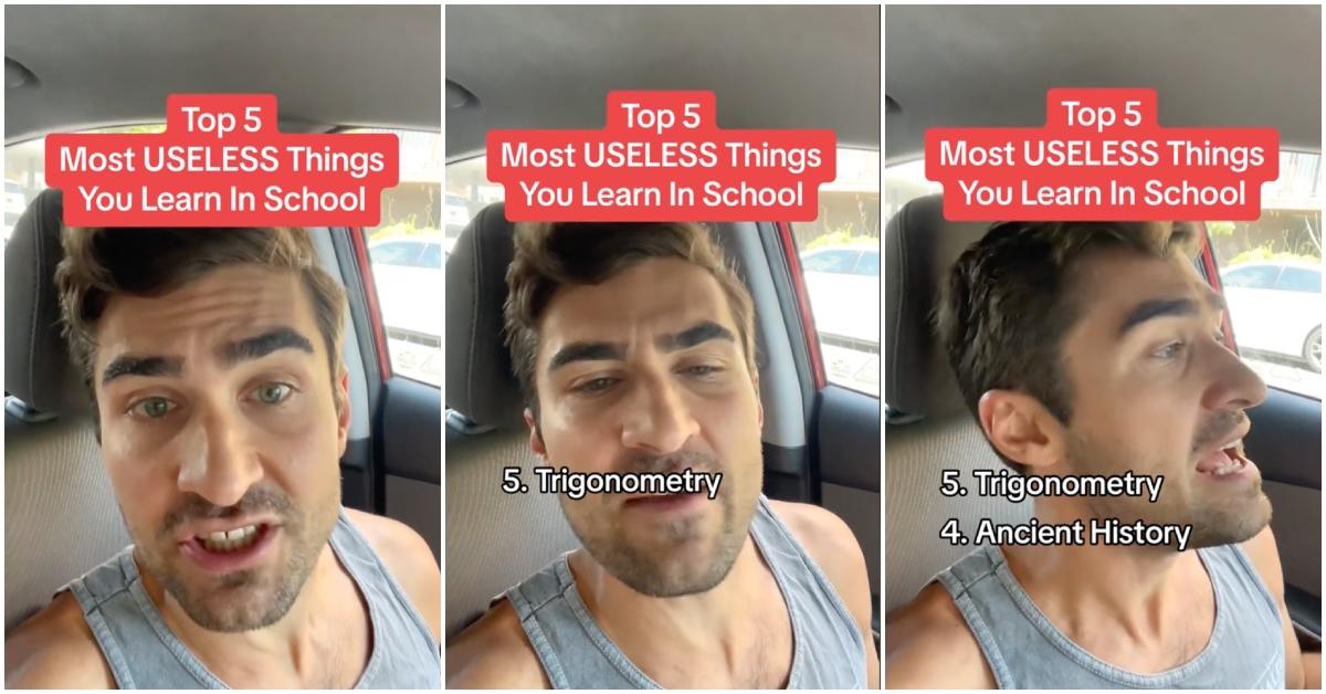 Guys Shares Top Five Useless Things We Learn in School