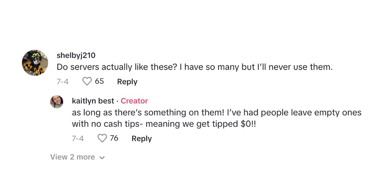 Server Receives $180 Worth of Gift Cards as Tip