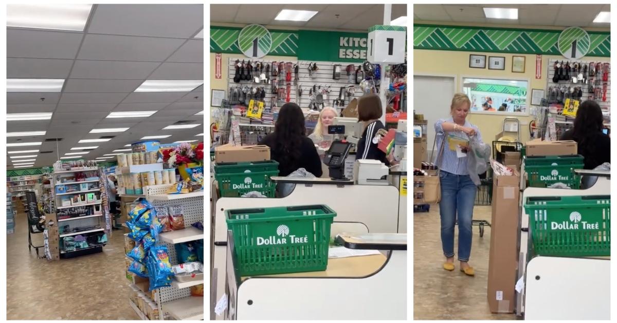 Dollar Tree Customer Stepped in as Cashier, Rings People Up Dollar Tree Customer Stepped in as Cashier, Rings People Up