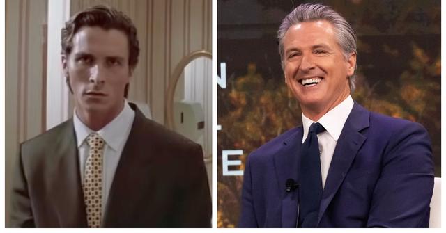 People Think Gavin Newsom Looks Like an American Psycho
