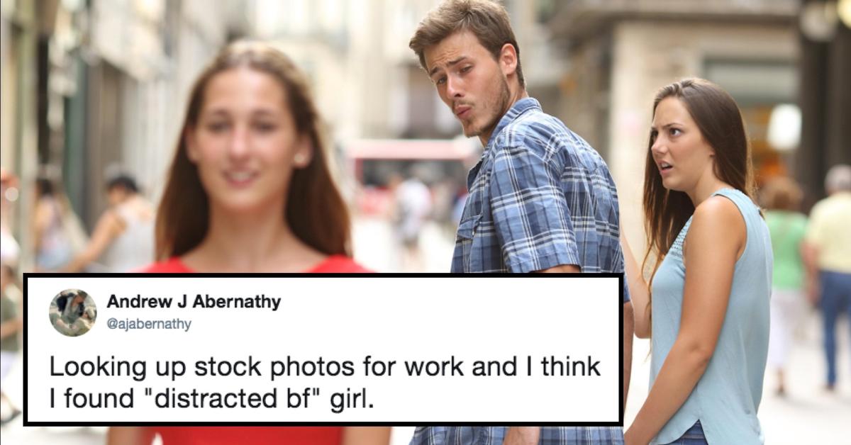 The iStock Distracted Boyfriend Girl Actually Has A Storied Past