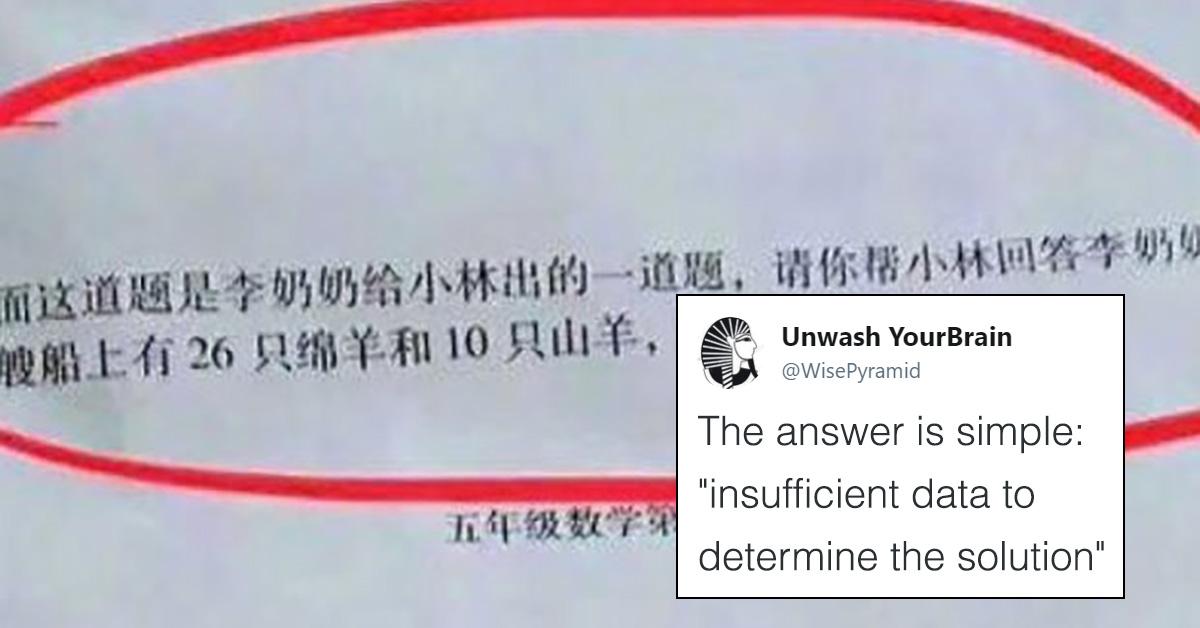 This Elementary School Word Problem Is Confusing Even Math Geniuses