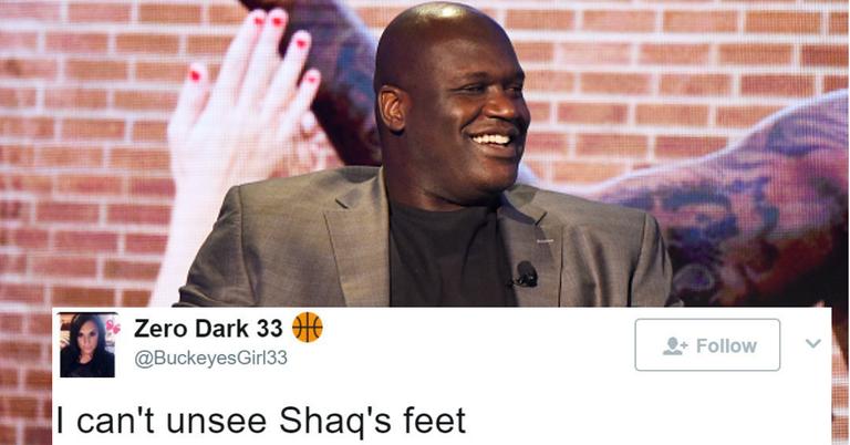People Were Pretty Grossed Out When Shaq Showed Everyone His Feet On TV