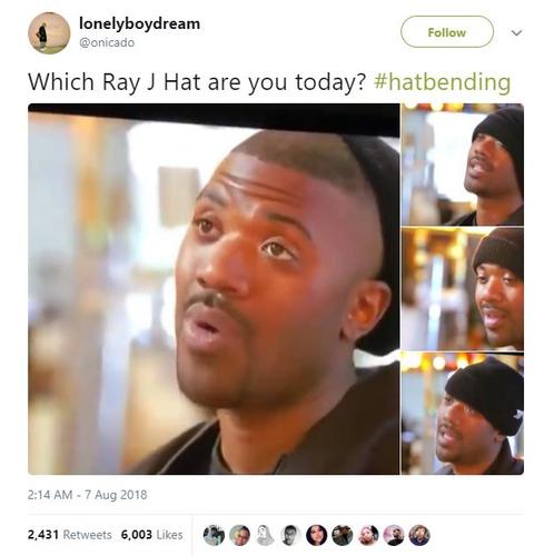 Hilarious Memes of Ray J's Moving Hat Take Over on Social Media
