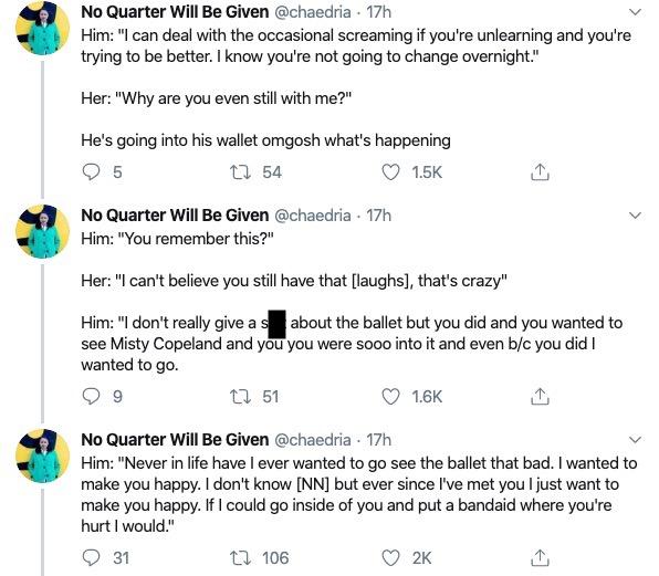 Woman Live Tweets the Most Poignant Relationship Heart-to-Heart From a ...