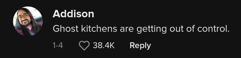 TikToker Rants Against Ghost Kitchens in Viral Clip