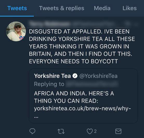 Brexiter Learns Yorkshire Tea Isn't, in Fact, from Yorkshire