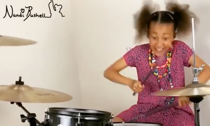 Who Is Drummer Nandi Bushell? At 10, She's Already Played With Her Idol