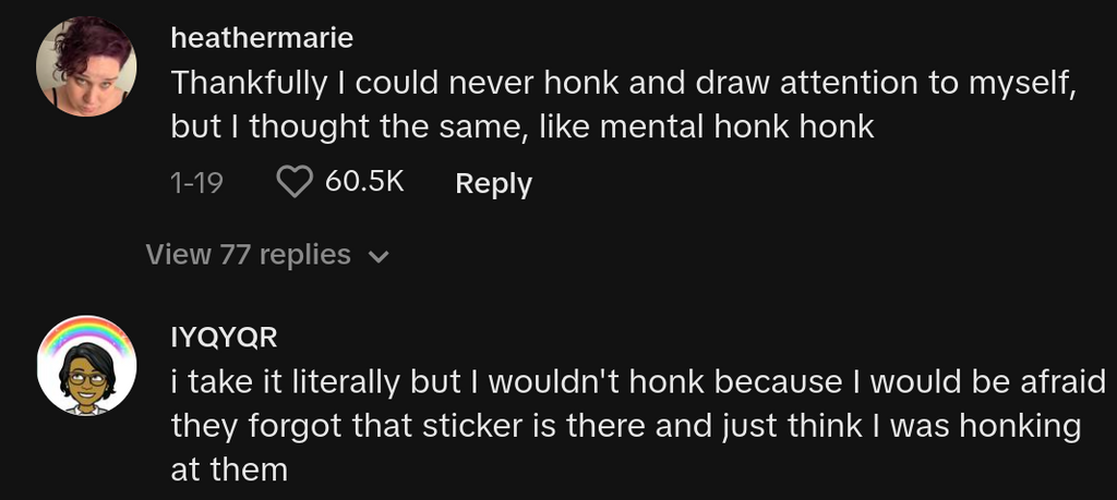 Honk if You Bumper Sticker Meaning