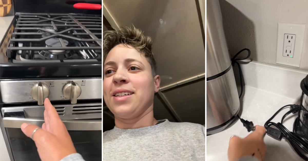 Person Documents Their Unplugged Appliances Before Trip