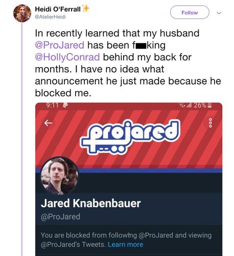 Did ProJared Cheat on His Wife With Holly Conrad? The Allegations Are ...