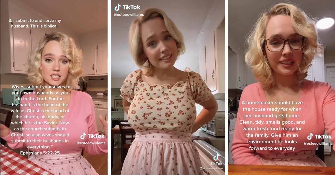 TikTok Creator Estee Williams Embodies the 1950s Housewife