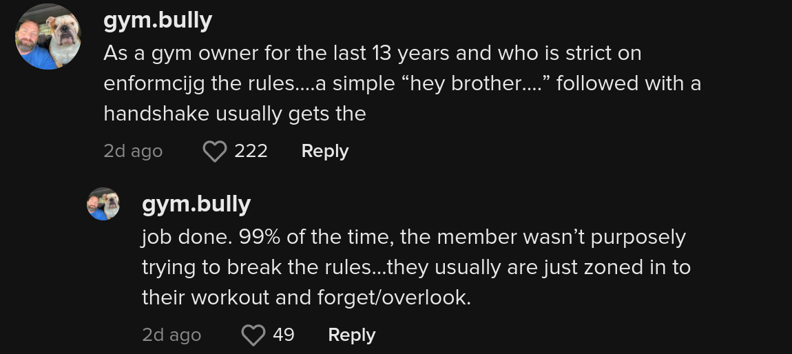 Gym Owners Side With Disrespectful Employee in Viral TikTok