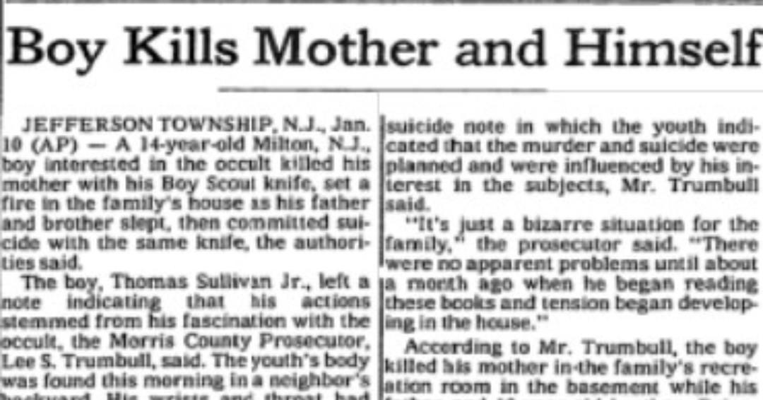 What Happened to Tommy Sullivan Jr., the Teen Who Killed His Mom?