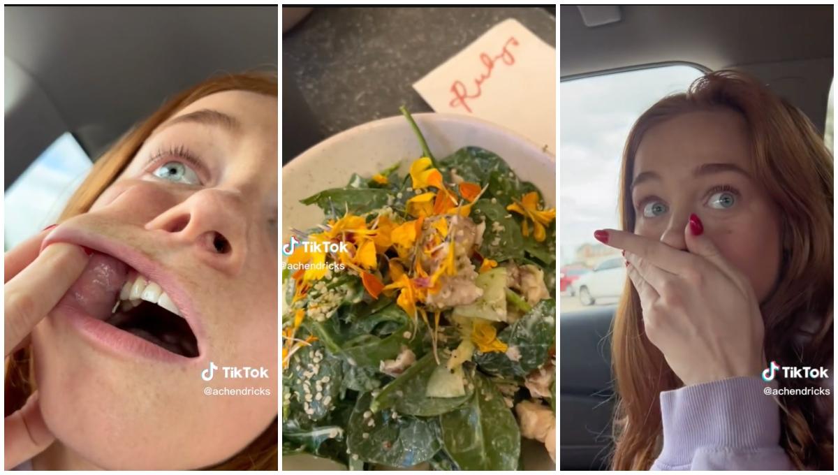 Woman Goes Viral After Marigold Seed Gets Stuck in Cheek