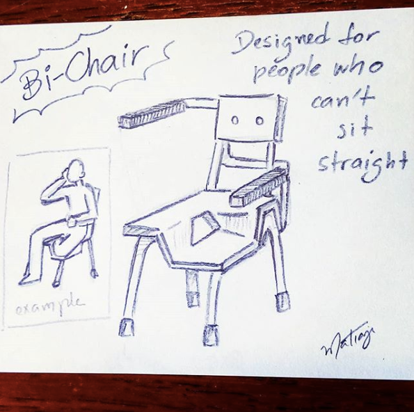 The 'Bi-Chair' Is Designed for People Who Don't Sit Properly, and ...