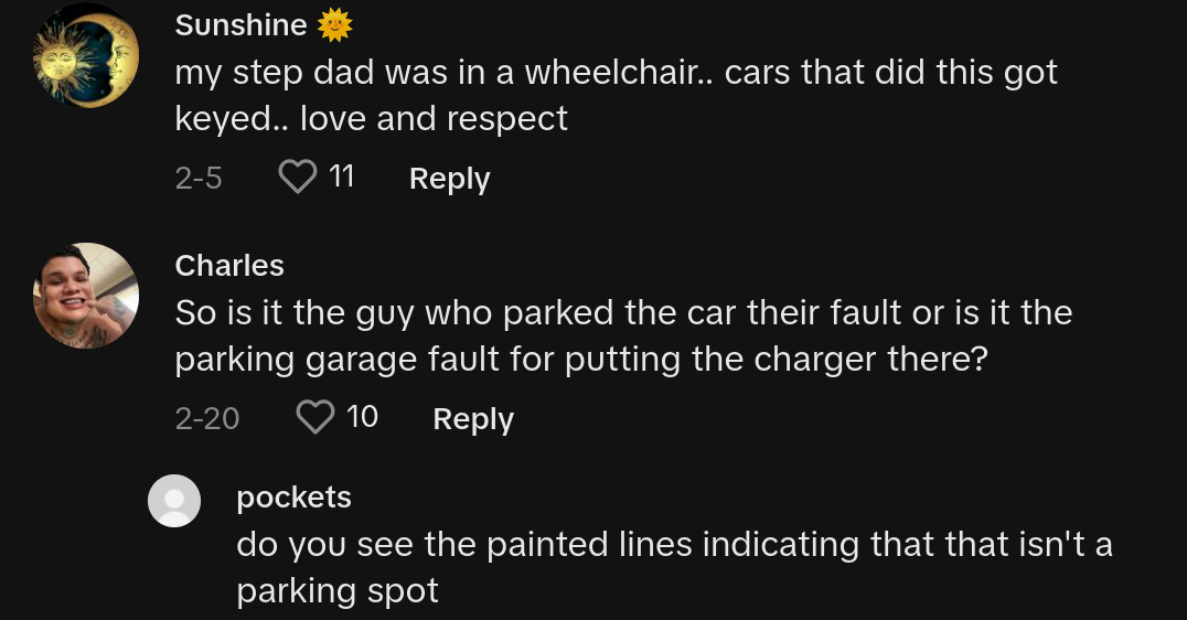 Tesla Blocks Handicap Spot So Car Can Charge