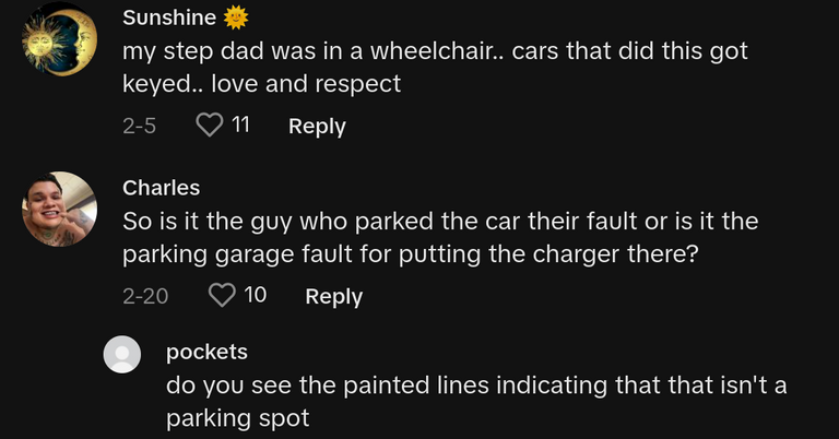 Tesla Blocks Handicap Spot So Car Can Charge