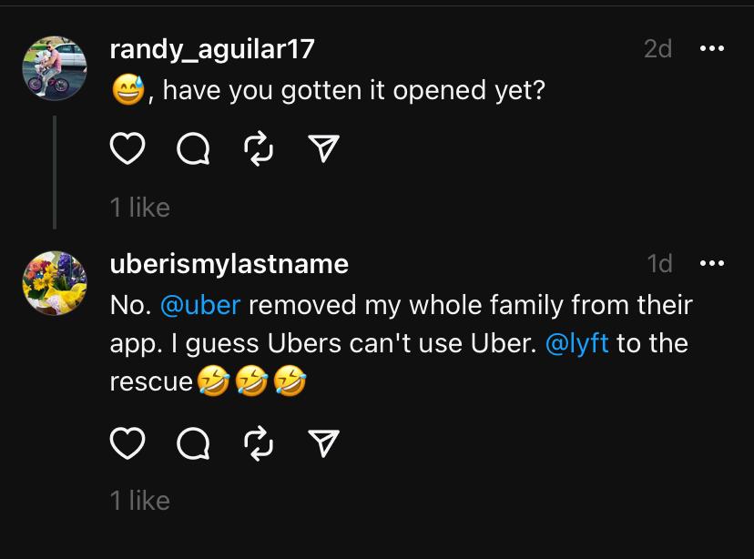 Uber Blocks Family With Last Name Uber, Lyft Responds (EXCLUSIVE)