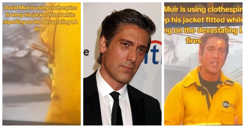 Here Are the Reactions to David Muir's Jacket Clothespins