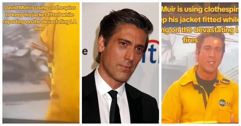 Here Are the Reactions to David Muir's Jacket Clothespins