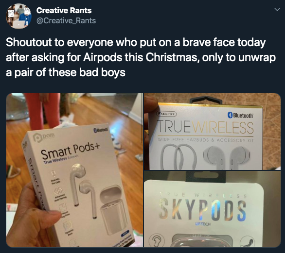 People Got Lots of Knock-Off AirPods for Christmas This Year
