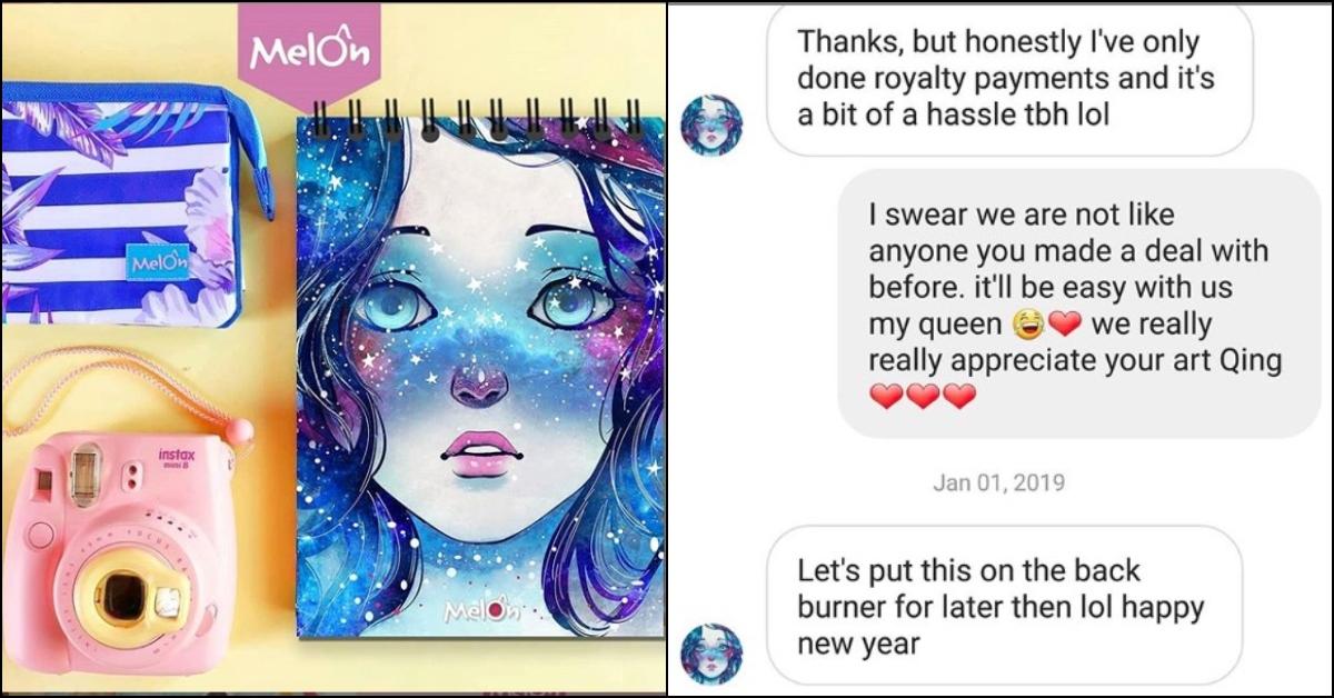 Melon Notebooks Use Artist Qinni's Work Within Days of Her Death