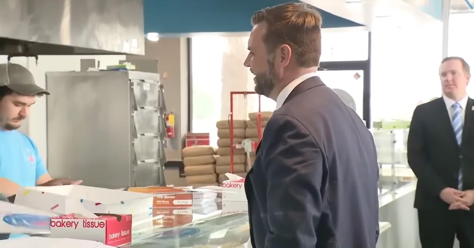 JD Vance's Awkward Donut Shop Encounter Is Going Viral