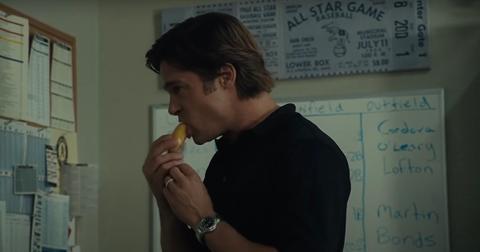 Why Is Brad Pitt Always Eating Onscreen? Here's What He Said