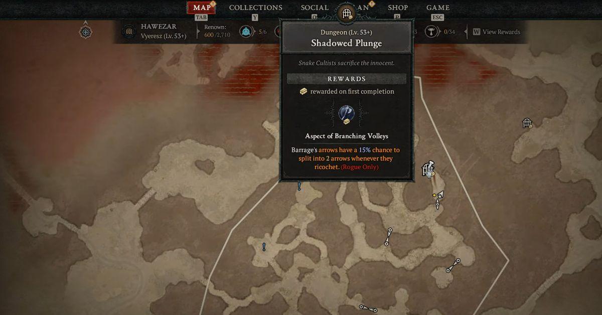 Shadowed Plunge Dungeon Guide in Diablo IV