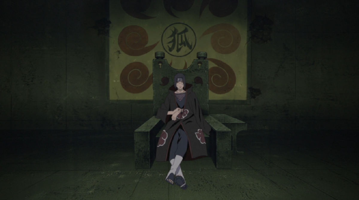 Why Does Itachi Uchiha Have His Left Arm Set Inside of His Cloak?