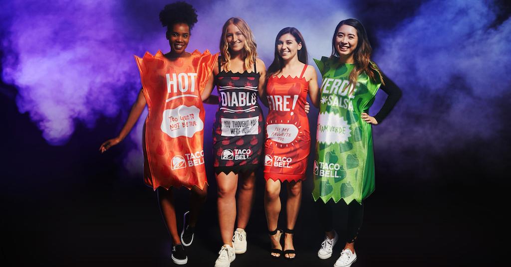 Fast Food Halloween Costume Ideas, Like Taco Bell's Hot Sauce Dresses