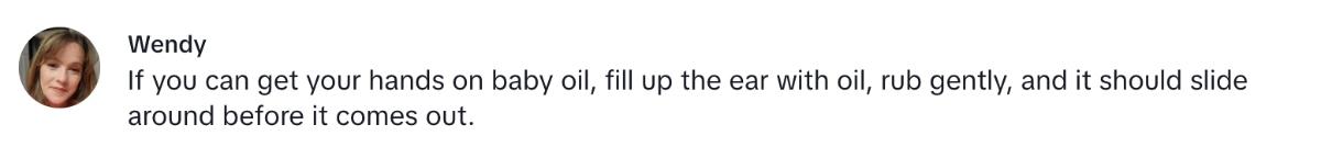 Woman Says That She Has a Seashell Stuck in Her Ear