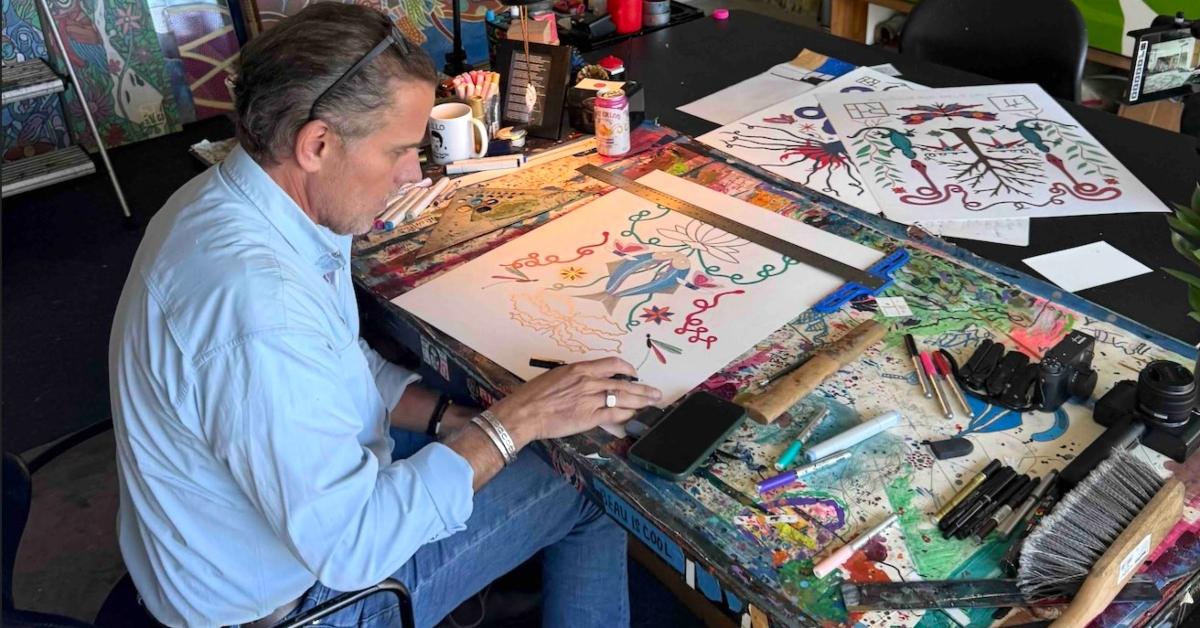 Hunter Biden's Paintings Are for Sale, Responds to Critics