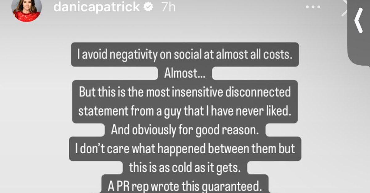 Danica Patrick's Statement About Sherry Pollex Explained