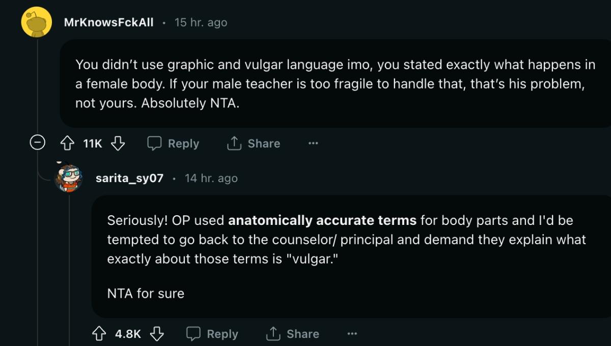 Teacher Won't Let Students Bring Bags to the Bathroom