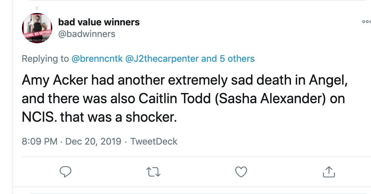 Why Did Sasha Alexander Leave 'NCIS'? Fans Still Miss Kate Todd Why Did Sasha Alexander Leave 'NCIS'? Fans Still Miss Kate Todd