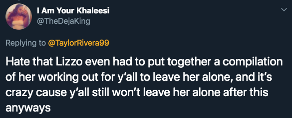 Lizzo Speaks Directly to Body Shamers in Viral Workout Video