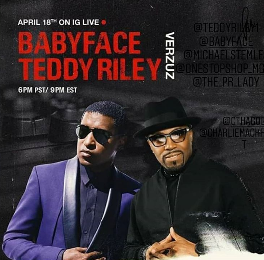 Teddy Riley, Babyface Instagram Battle Postponed After Tech Issues