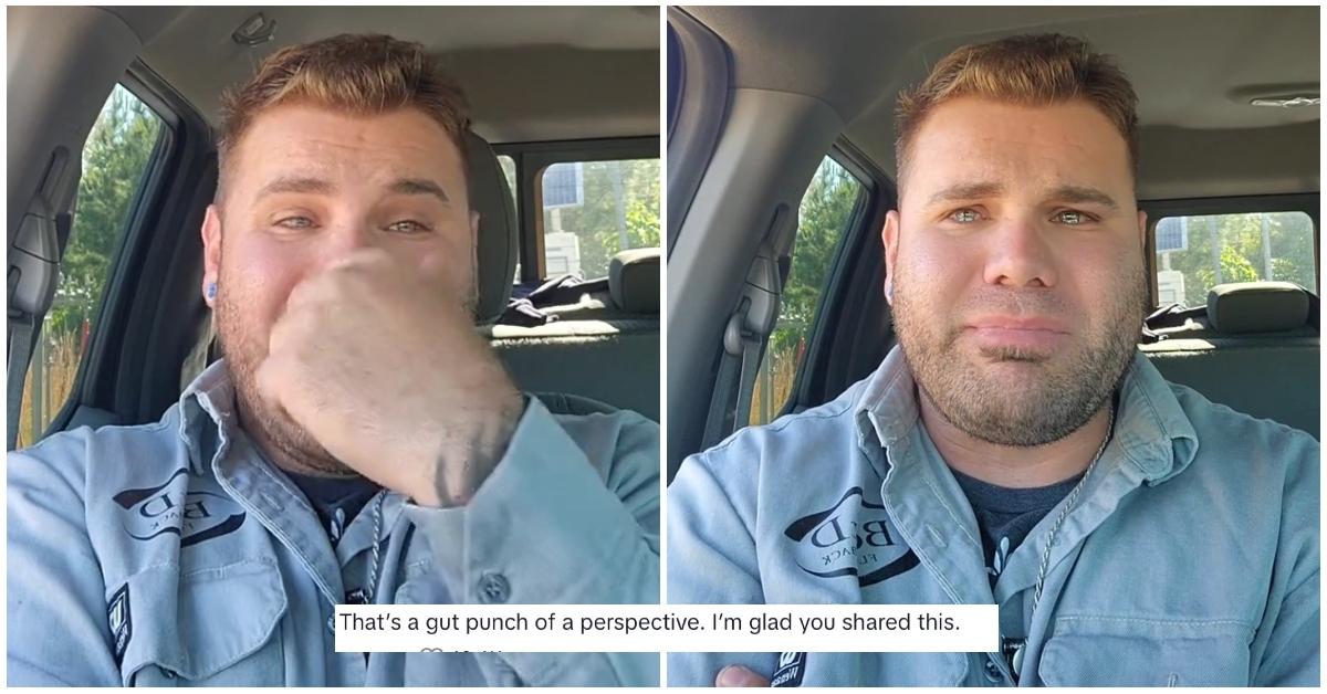 Man Gives Advice to His Co-Worker, Makes Him Cry