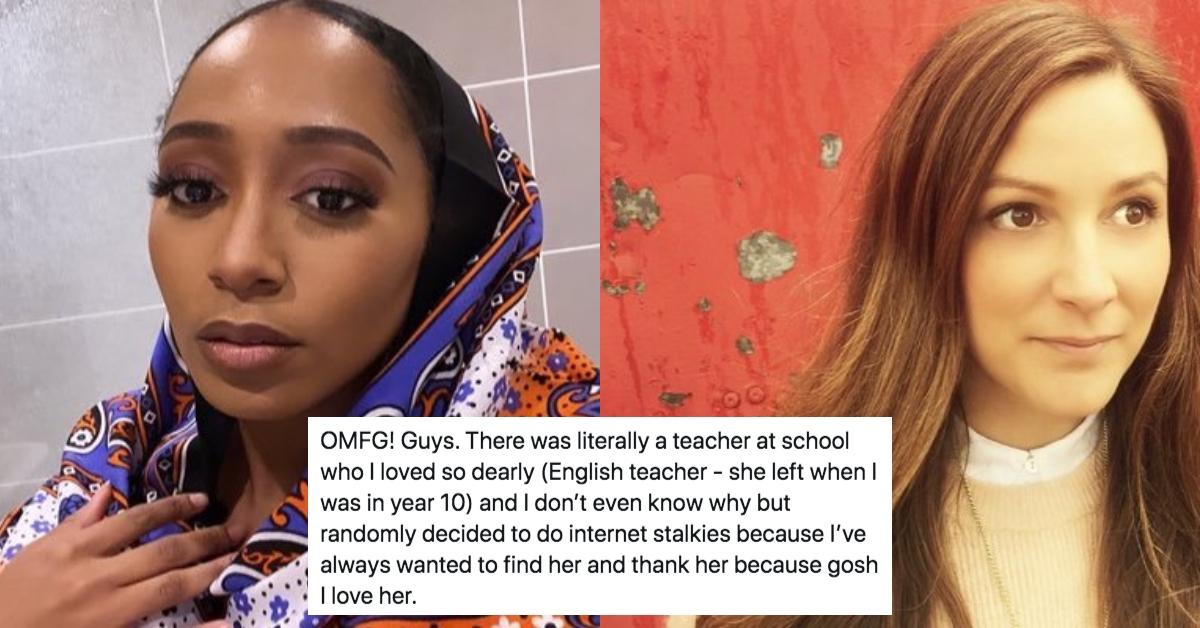 Woman Finds Favorite Teacher on Twitter and Has Heartwarming Exchange